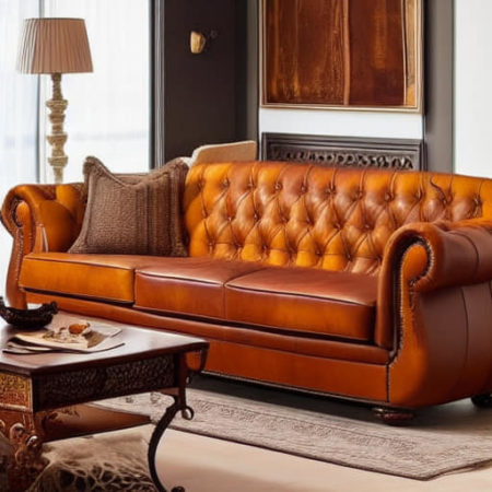 Ledersofas in Cognac für ein stillvolles Ambiente – Haus- & Gartentrends
