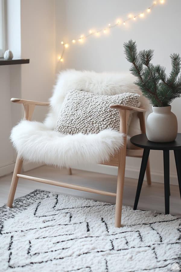 Wohnzimmer im Skandi-Stil winterlich dekorieren: 40+ stilvolle Ideen ...