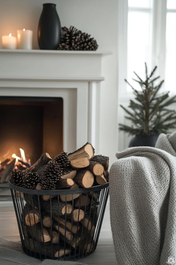 Wohnzimmer im Skandi-Stil winterlich dekorieren: 40+ stilvolle Ideen ...