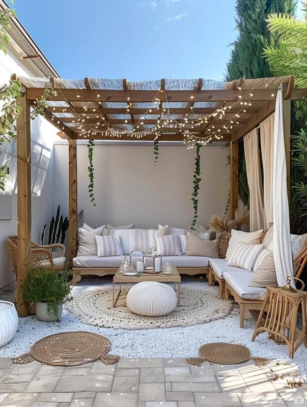 87 Bezaubernde Boho-Chic Terrassenideen in Grau und Beige | Inspiration ...