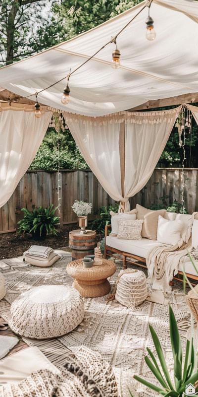 87 Bezaubernde Boho-Chic Terrassenideen in Grau und Beige | Inspiration ...