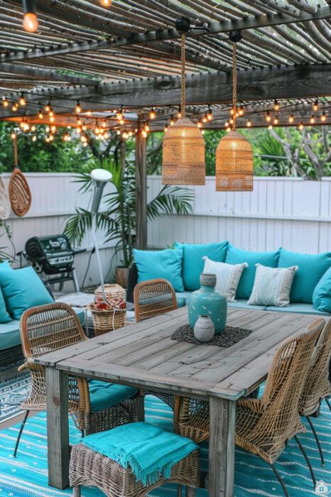 137 Boho-Chic Terrassen Ideen: Gestalte deine farbenfrohe Outdoor ...