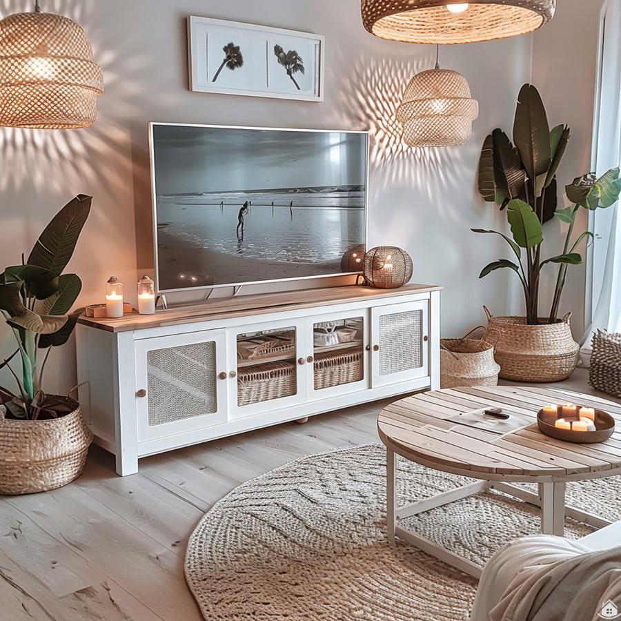 Sanfte Töne: Boho-Chic Wohnzimmer in Beige und Grau – Haus- & Gartentrends
