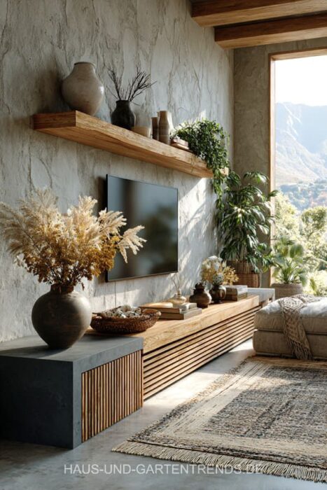 50+ Ideen für eine moderne Fernsehwand (TV-Wand) im Wohnzimmer – Haus ...
