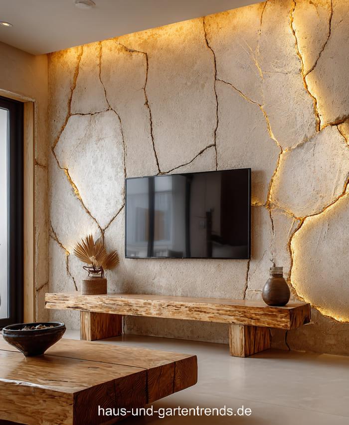 50+ Ideen für eine moderne Fernsehwand (TV-Wand) im Wohnzimmer – Haus ...