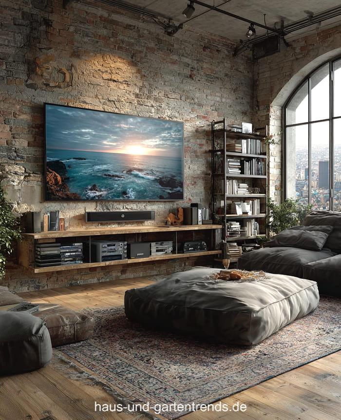 50+ Ideen für eine moderne Fernsehwand (TV-Wand) im Wohnzimmer – Haus ...