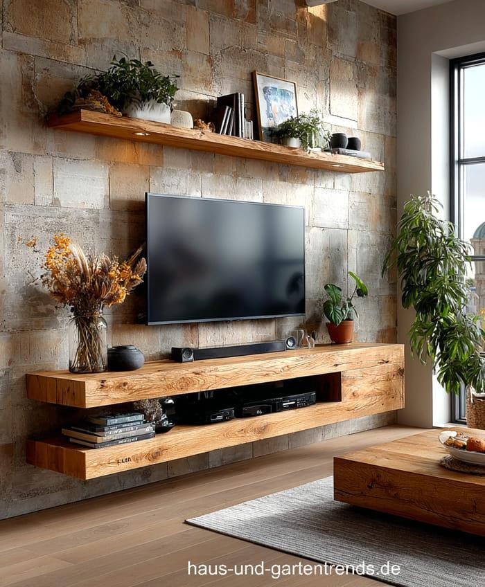 50+ Ideen für eine moderne Fernsehwand (TV-Wand) im Wohnzimmer – Haus ...