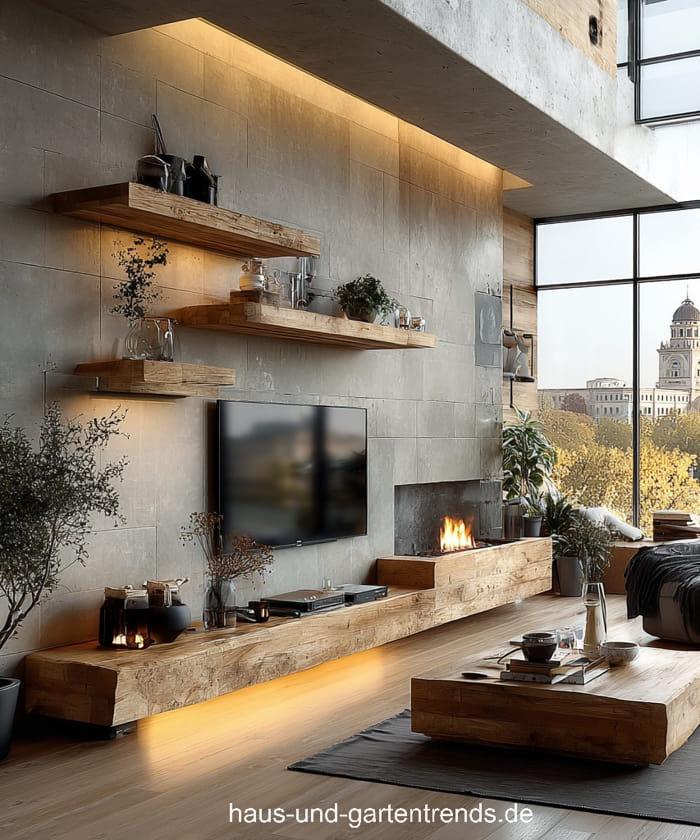 50+ Ideen für eine moderne Fernsehwand (TV-Wand) im Wohnzimmer – Haus ...
