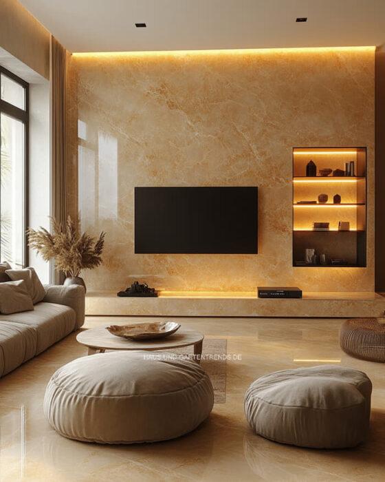 50+ Ideen für eine moderne Fernsehwand (TV-Wand) im Wohnzimmer – Haus ...