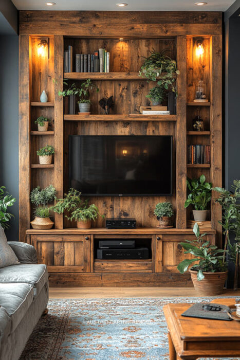 50+ Ideen für eine moderne Fernsehwand (TV-Wand) im Wohnzimmer – Haus ...
