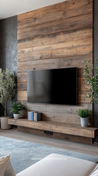 50+ Ideen für eine moderne Fernsehwand (TV-Wand) im Wohnzimmer – Haus ...