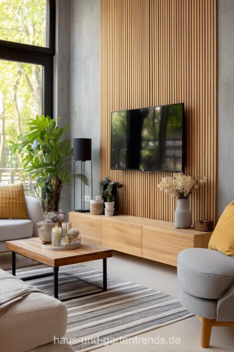 50+ Ideen für eine moderne Fernsehwand (TV-Wand) im Wohnzimmer – Haus ...