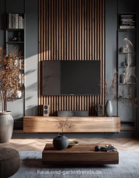 50+ Ideen für eine moderne Fernsehwand (TV-Wand) im Wohnzimmer – Haus ...