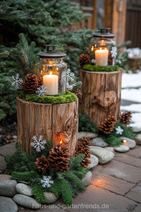 Weihnachtliche Deko Für Den Garten