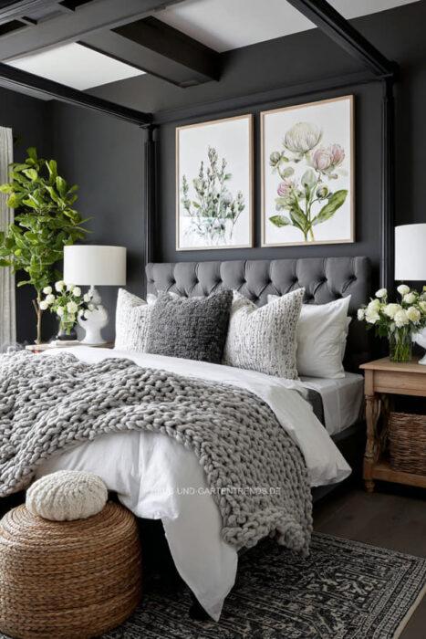 Schwarz Weiss Bilder Schlafzimmer